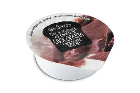 Hazelnut spread cups 15g | Van Oordt The Portion Company