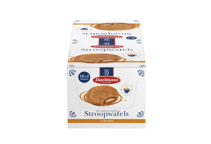 Jumbo Caramel Waffles 2 Pack | Van Oordt The Portion Company