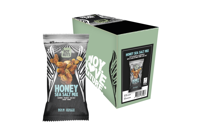 Honey Sea Salt Nuts Sachet 45g | Van Oordt The Portion Company
